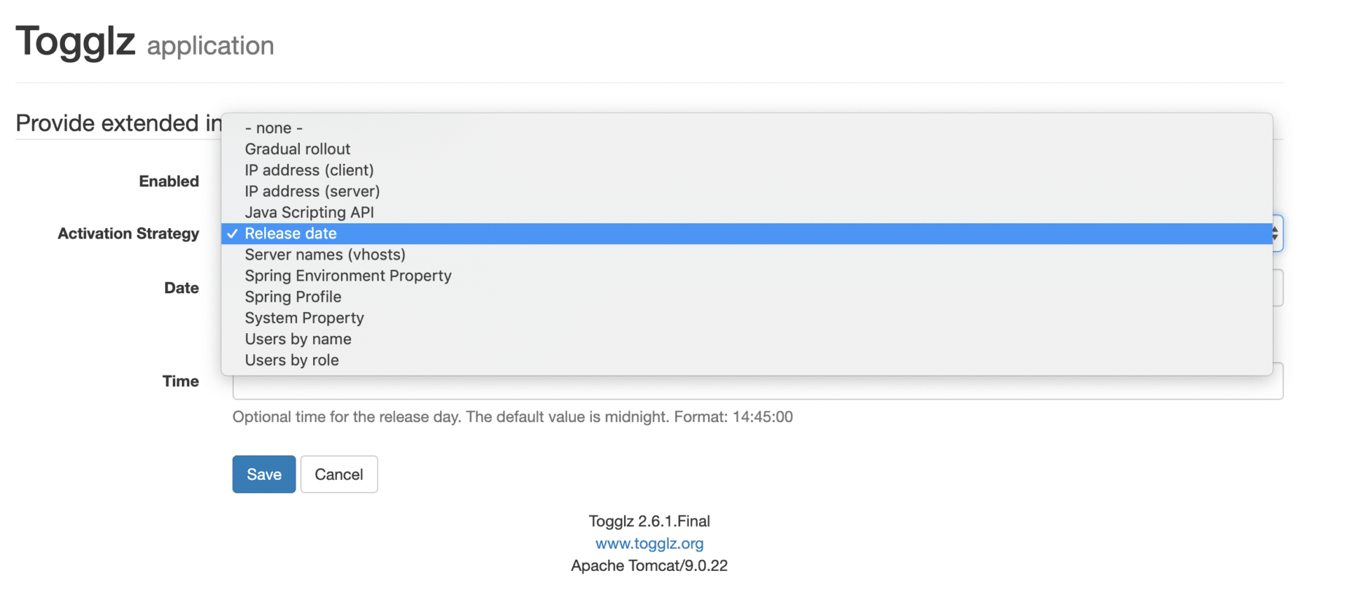 Feature Toggles for Spring Boot Applications with Togglz